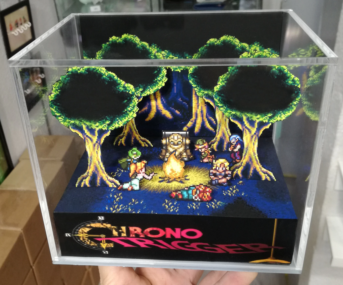 Chrono Trigger Campfire Cubic Diorama – ARTS-MD